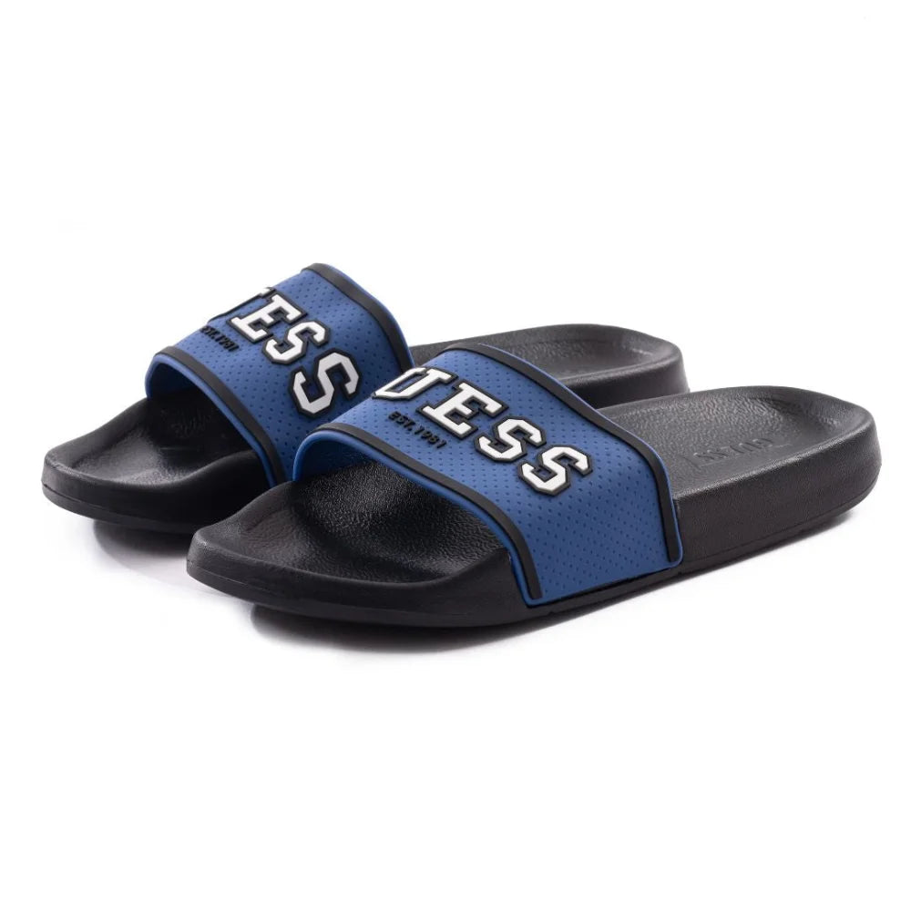 JLOOD - GUESS Elliot Slide Men - BLKBLU – JLOOD.COM